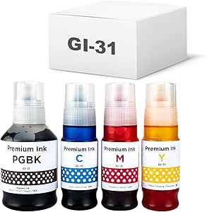 Amazon.co.jp: beautiful colour キャノン用 GI-31 4色セット GI-31PGBK GI-31C GI-31M GI-31Y 互換インクボトル 対応機種 ...