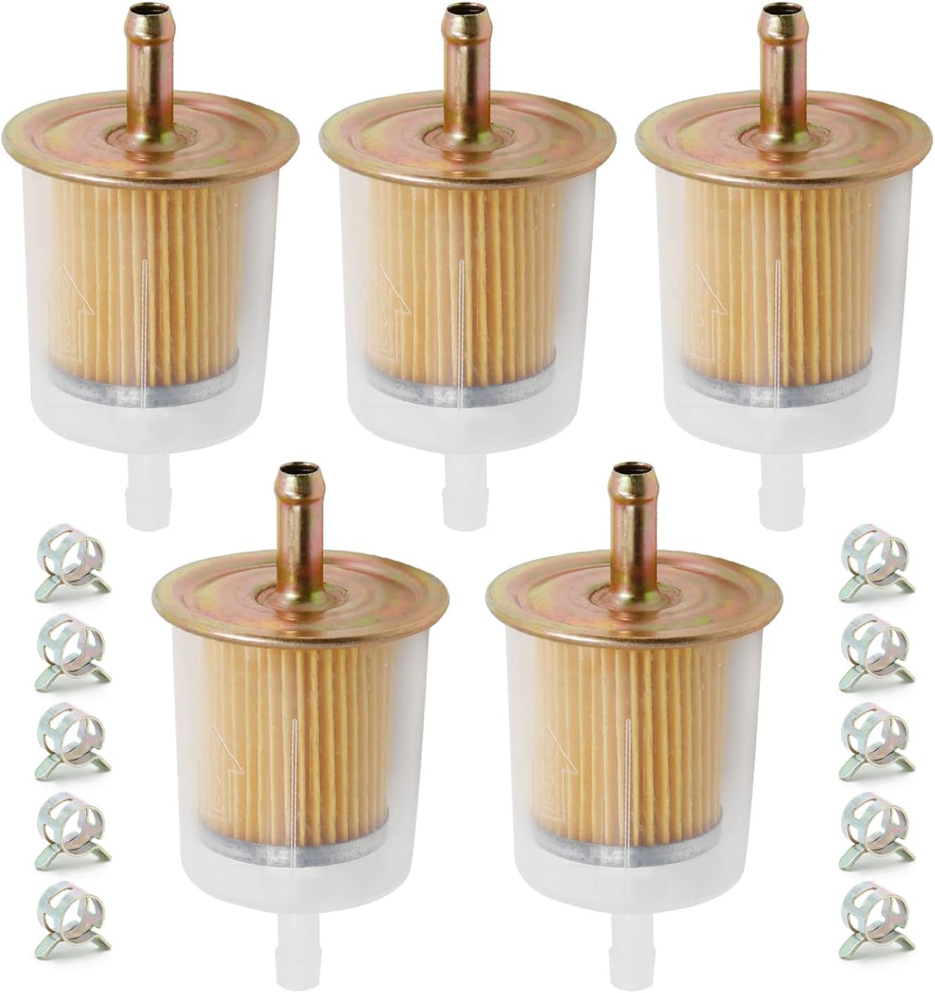Amazon.com: LIDSCURA 5 Pcs 3/8" Universal Fuel Filters Industrial ...