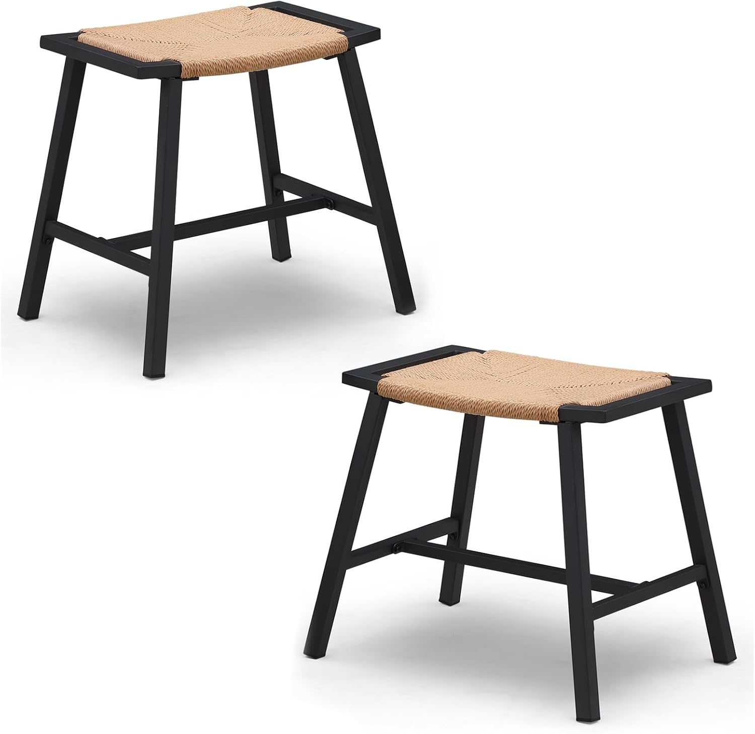 Amazon.com: KAIRUITUCH Juego de 2 taburetes de bar de 18 pulgadas ...