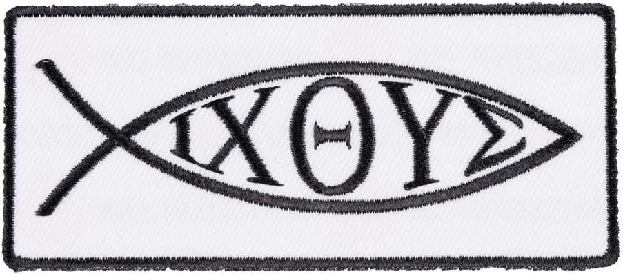 Amazon.com: IXOYE Jesus Fish Patch, Religious Christian Patches ...