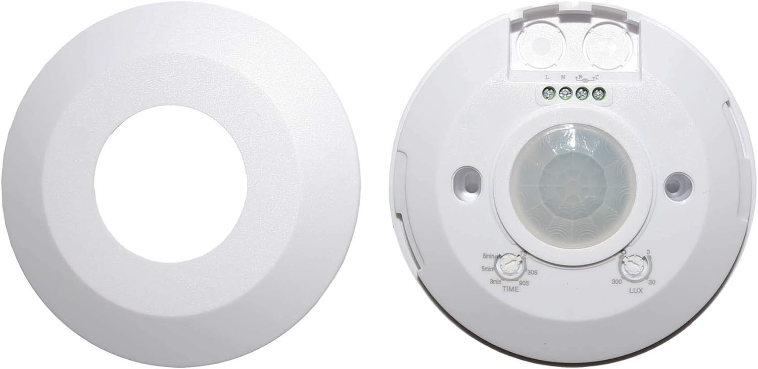 Long Range Slimline Occupancy Sensor 360 degree PIR Light Switch ...