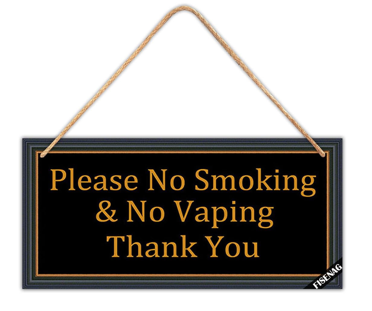 Snapklik.com : Please No Smoking & No Vaping Hanging Wood Sign 11.8 X5 ...