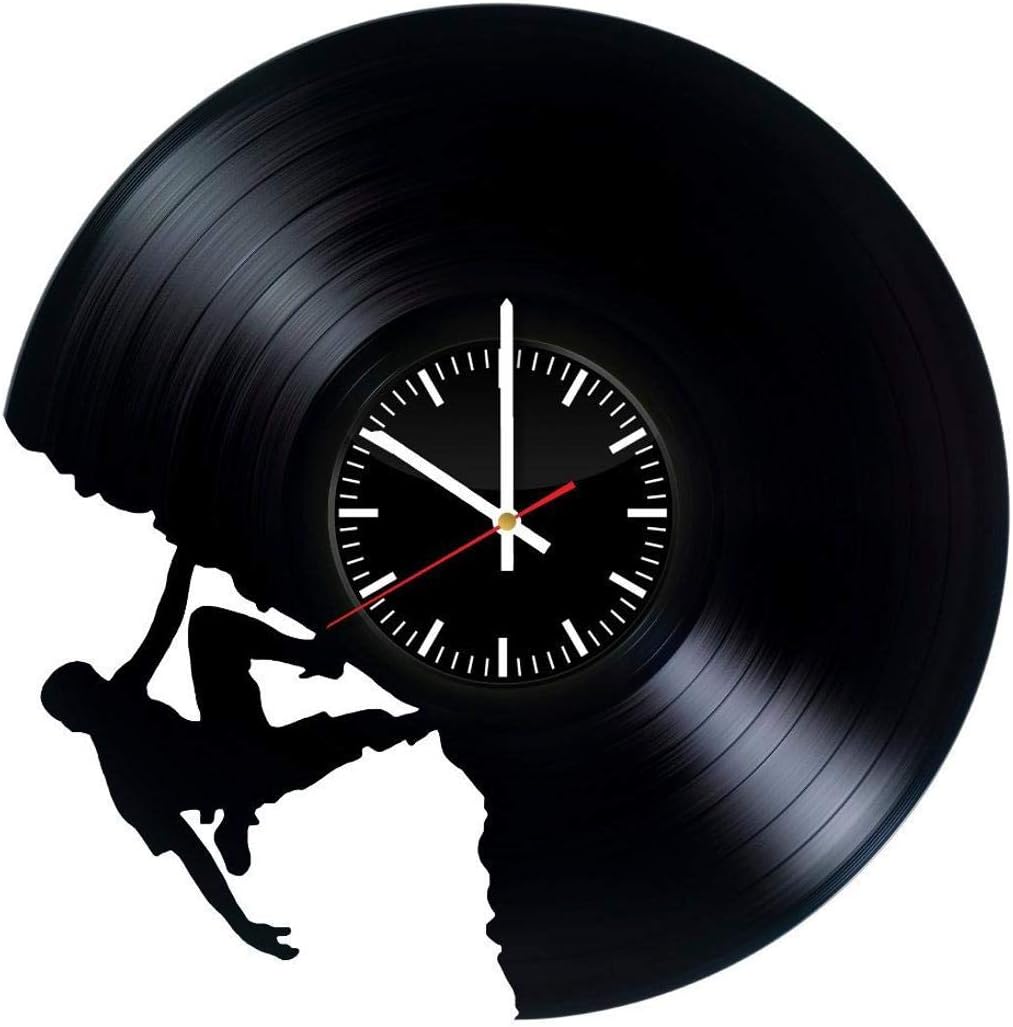 Amazon.com: GoodIdea Art Climbing Vinyl Record Wall Clock, Climbing ...