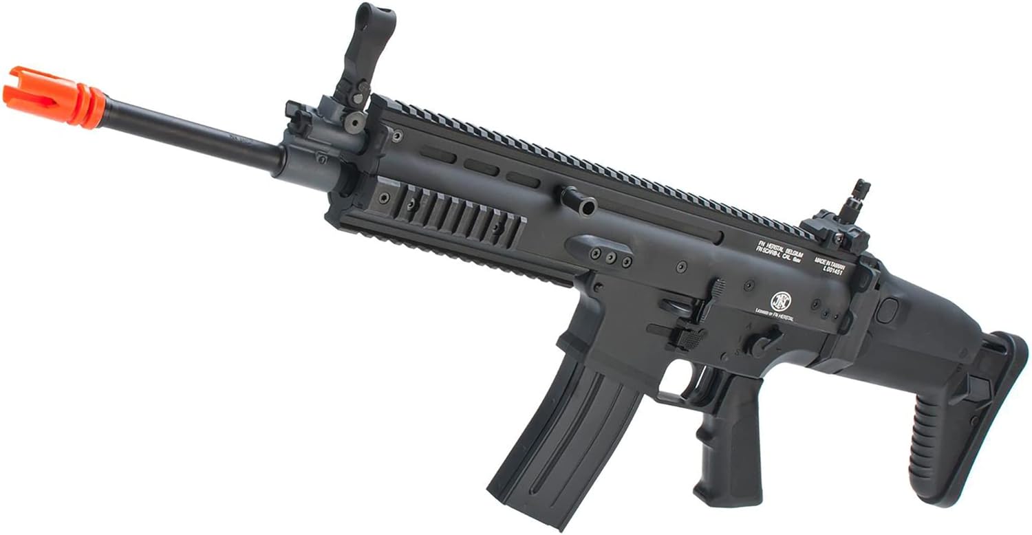 Amazon.com : Evike Airsoft - Cybergun FN Herstal Licensed Metal Scar Light AEG Airsoft Rifle by ...