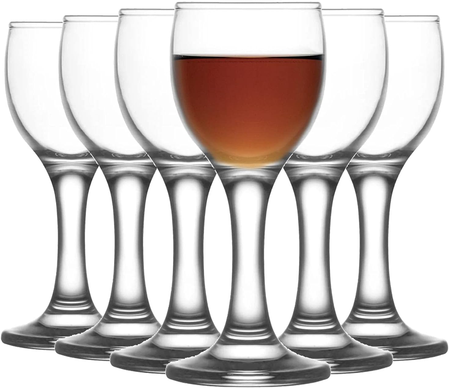LAV 12x Clear 55ml Misket Sherry Glasses - Small Port Brandy Vodka ...
