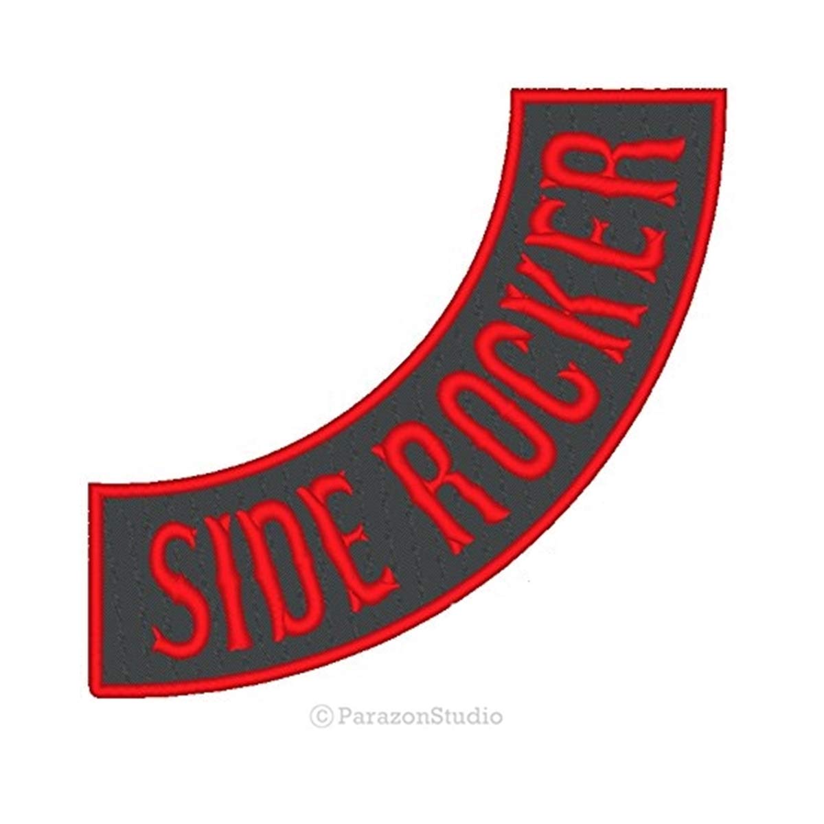 Amazon.com: Custom Embroidered Left Side Rocker Vest Patch Motorcycle ...