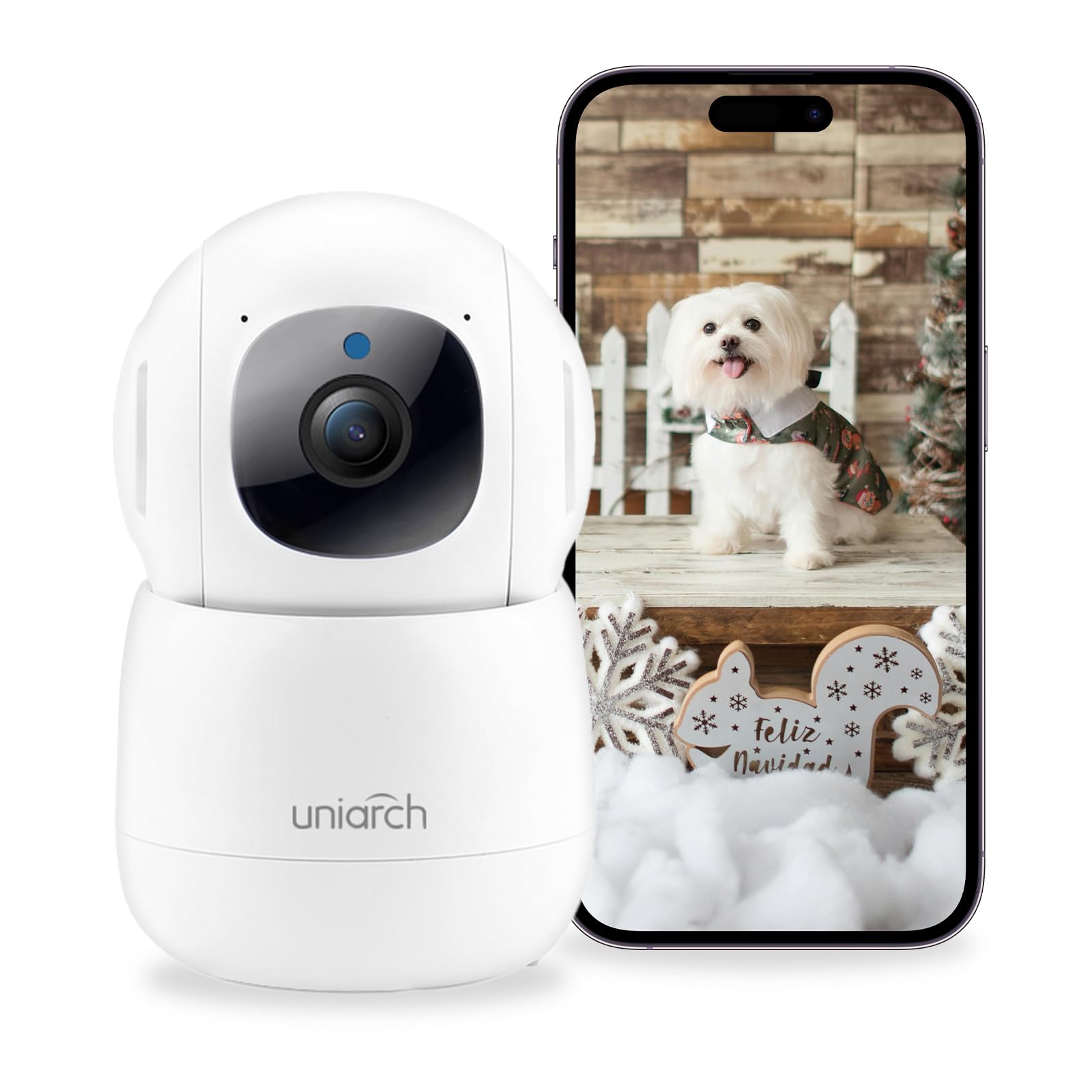 uniarch Indoor Security Camera Pan/Tilt 1080P, Uho-S1, 360 Degree Home ...