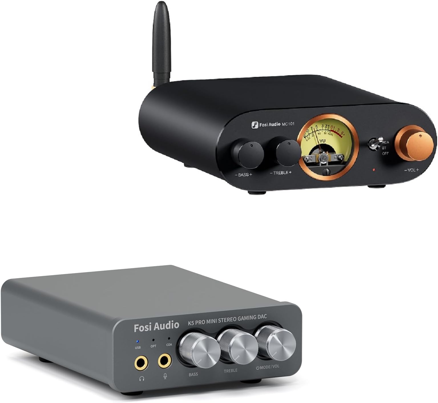 Amazon.com: Fosi Audio MC101 Bluetooth Stereo Amplifier Home Audio ...
