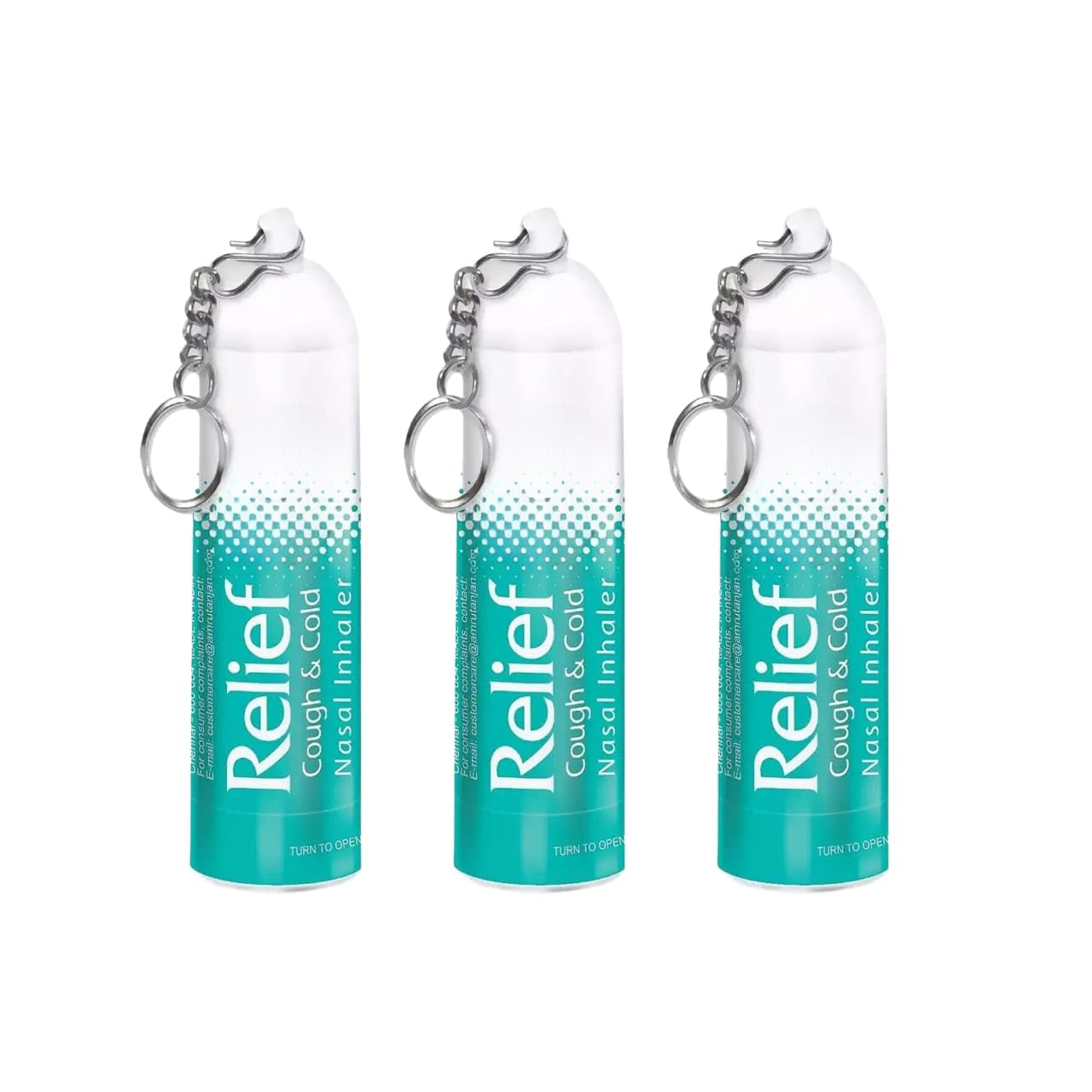 Relief Nasal Stick Inhaler 1ml, Pack of 3, Soothing Relief from stuffy ...