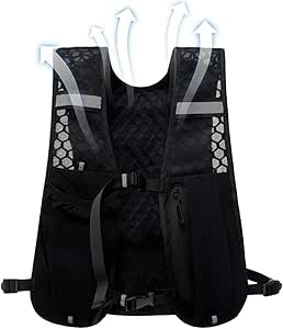Running Chest Pack,Phone Holder Chest Bag Hydration Pack - Lightweight ...
