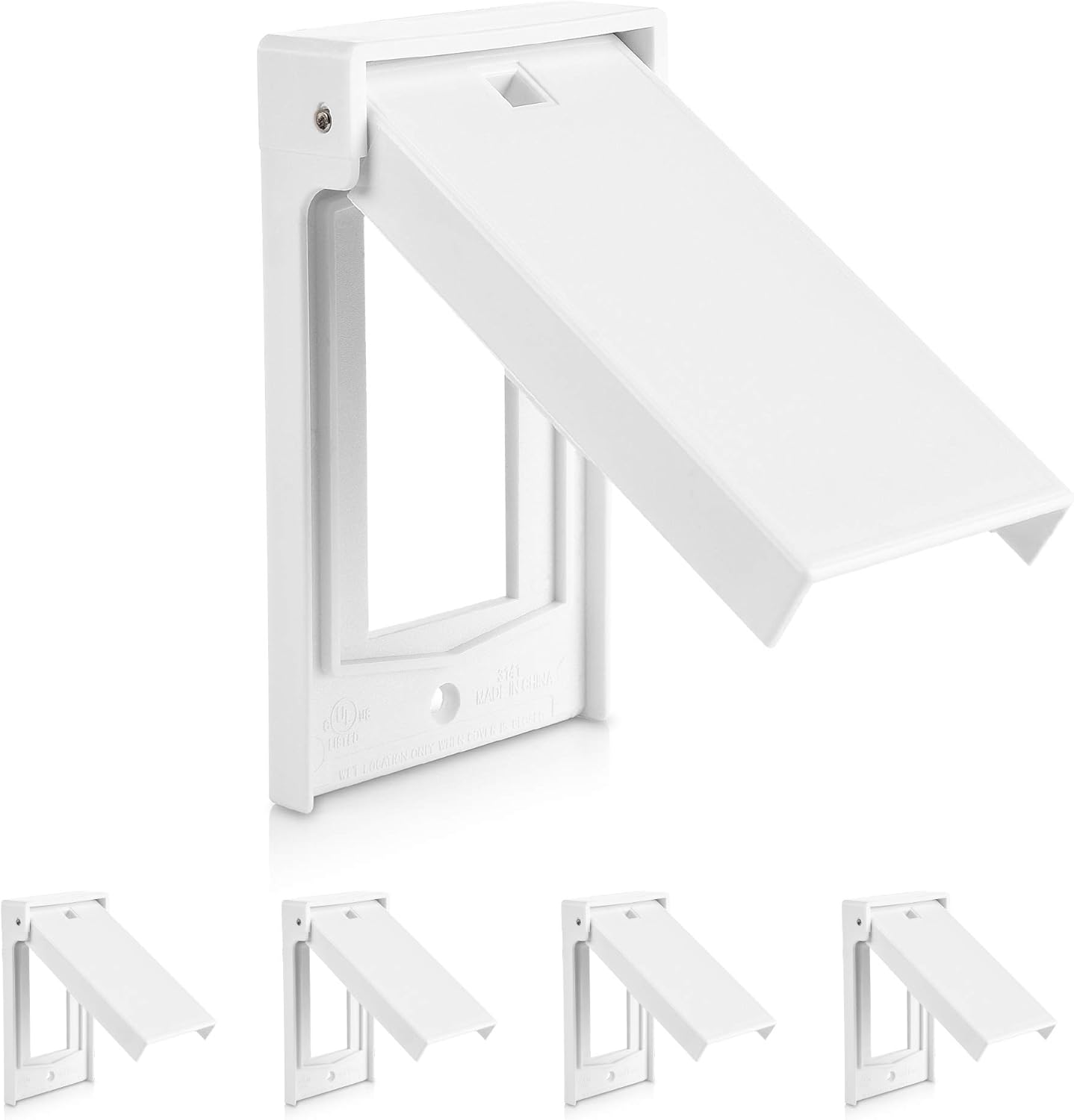 Cable Matters UL Listed 5-Pack Weather Resistant Decorator Device Wall ...