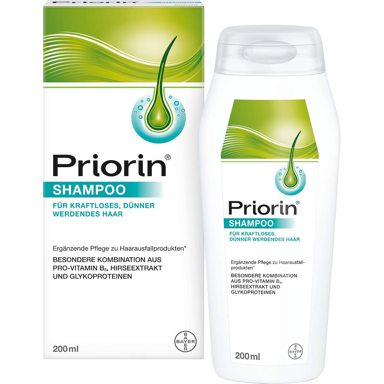 Buy Bayer Priorin Shampoo Shampoo for Hair Loss Dry and Normal Hair ...