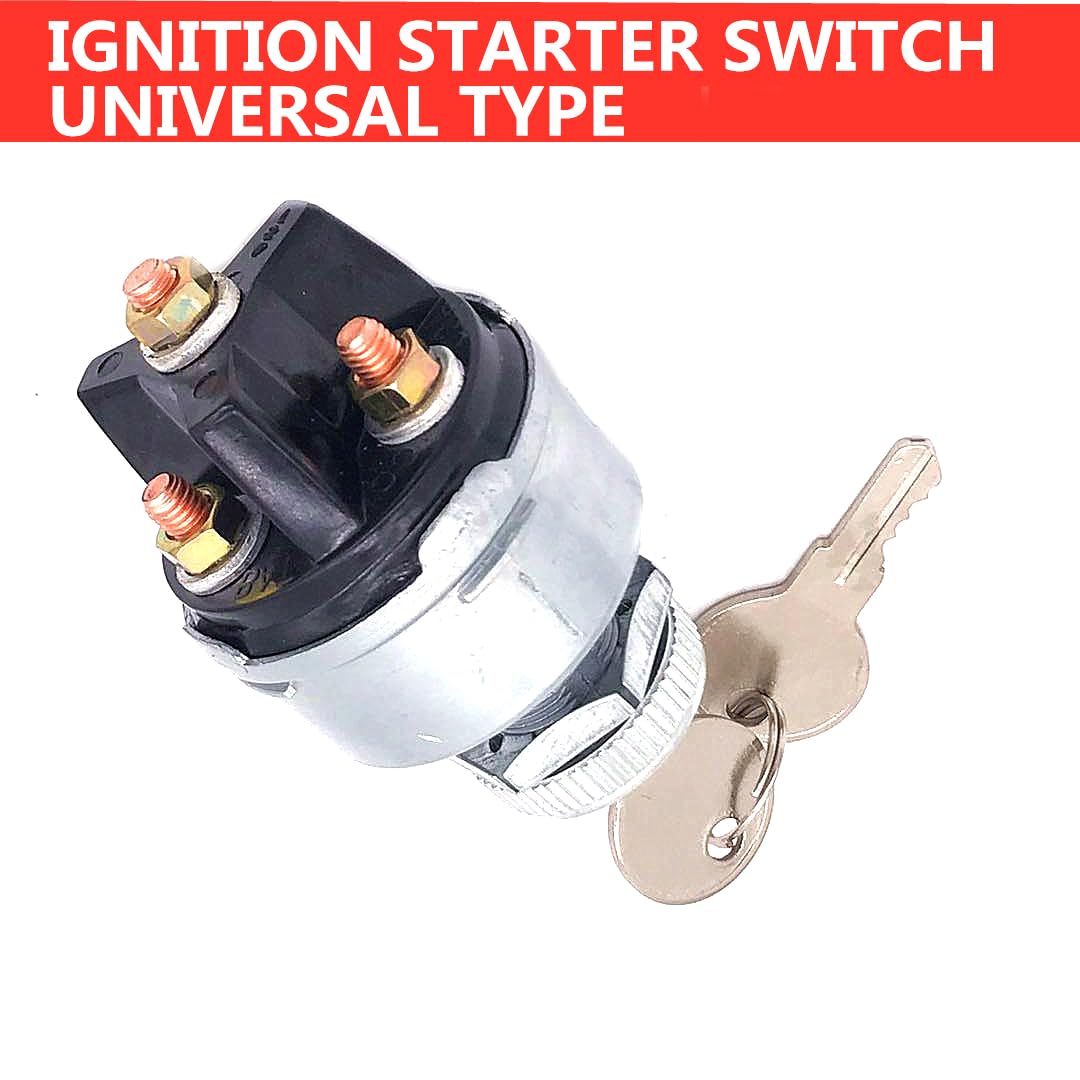 Aazon.co: HZEL Car Ignition Switch With Key, 12V Vehicle Key Ignition