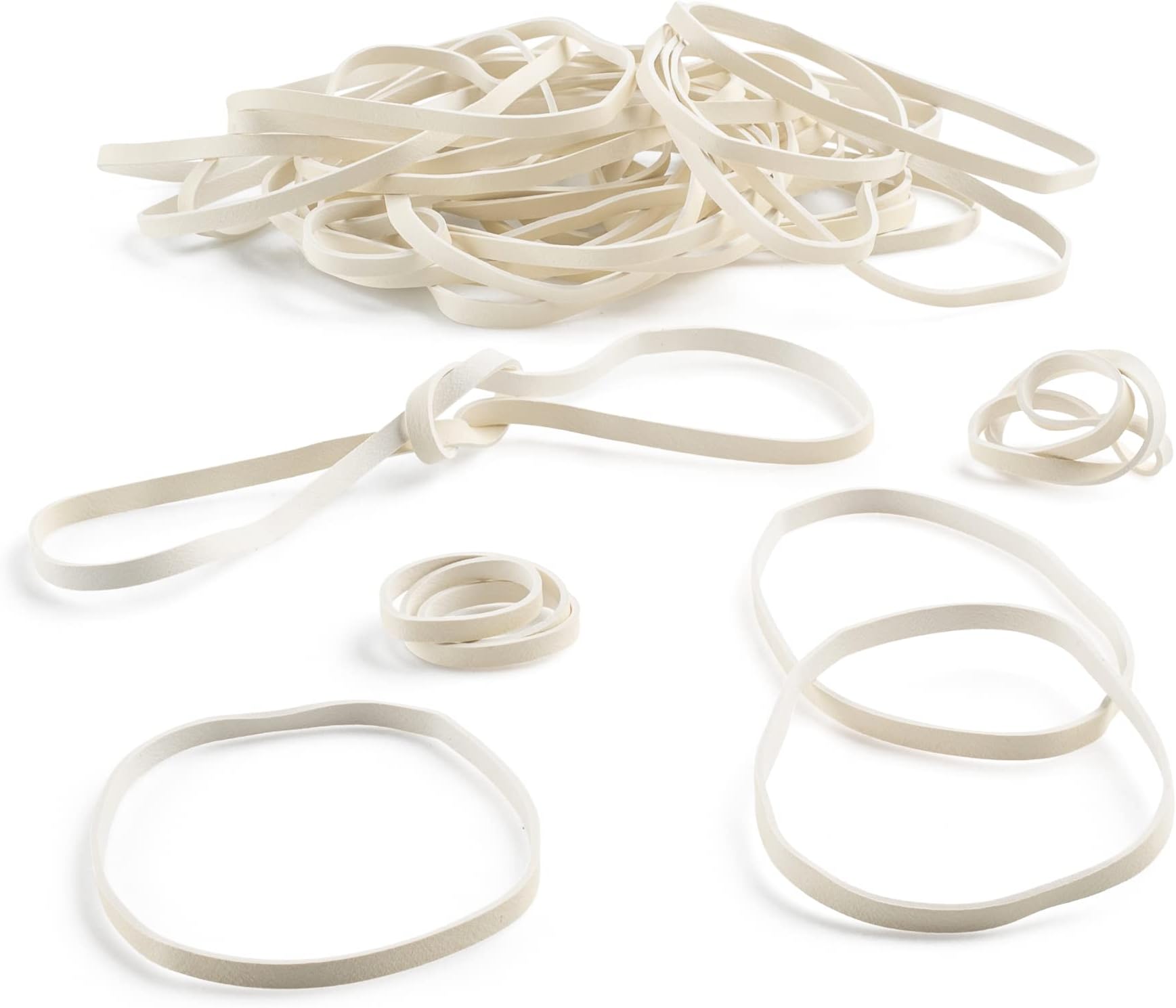 Amazon.com : PlasticMill White Rubber Bands Size 33 (3 1/2" x 1/8 ...