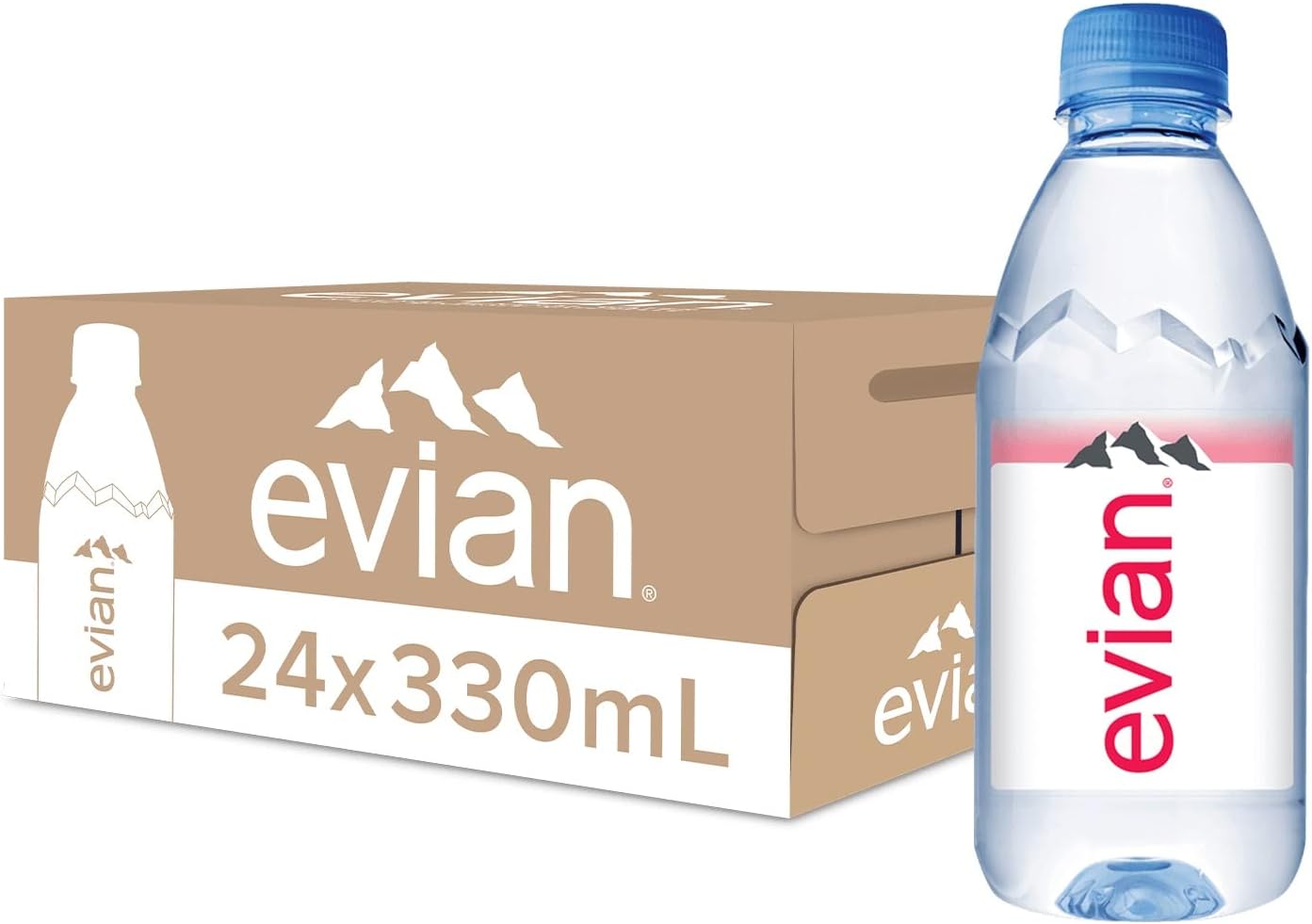 Evian Still Mineral Water 330 ml (Pack of 24) : Amazon.co.uk: Grocery