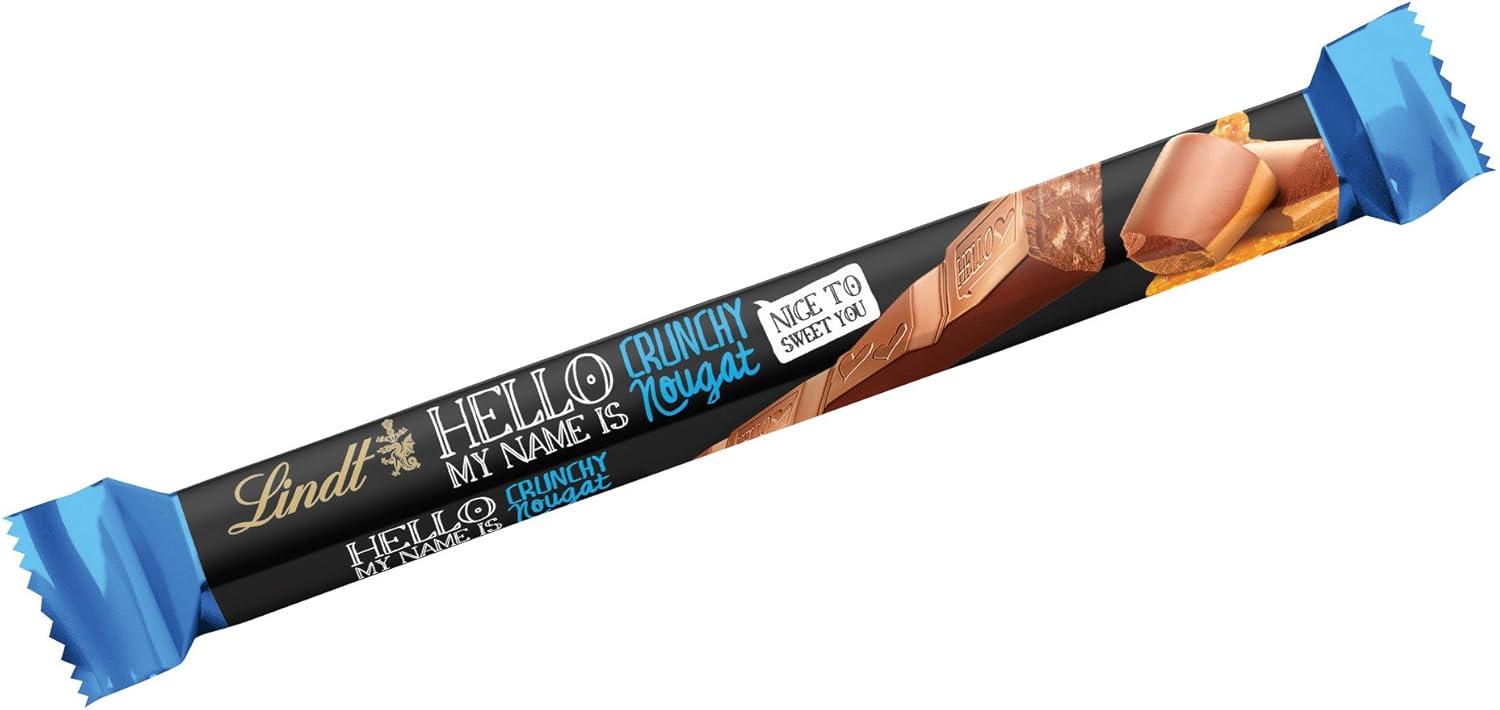 Lindt Hello Schokoladenriegel, Crunchy Nougat, 39 g : Amazon.de ...