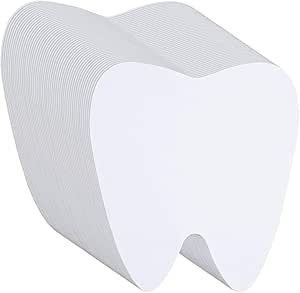 Amazon.com: MixTeach 200 Pcs Tooth Cutouts 4 Inch Paper White Teeth ...