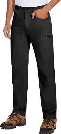 Amazon.com: PULI Golf Pants Men Stretch Waterproof Hiking Lightweight ...