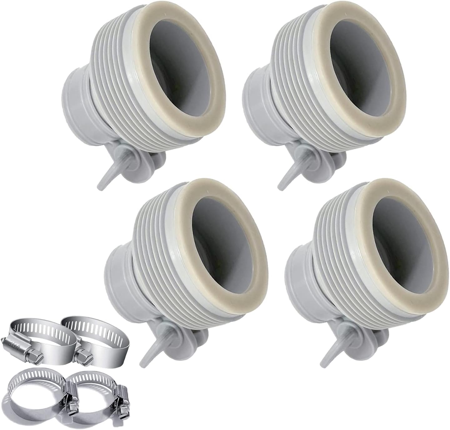 Amazon.com: POOL BETTER Type B Hose Adapter with 4 Stainless Steel ...