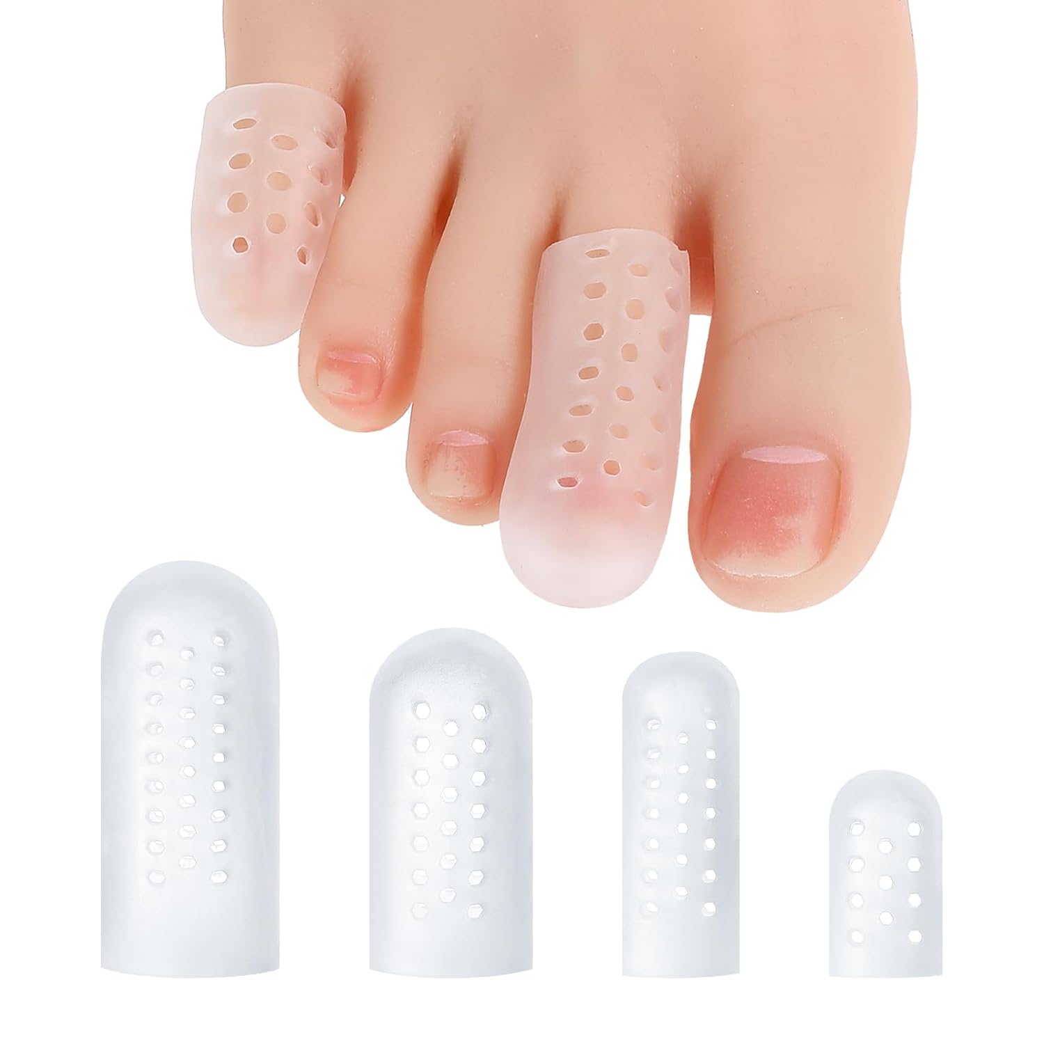 Amazon.com: GEEHUA 16 Pcs Gel Toe Protector, Toe Cap Toe Covers Big ...