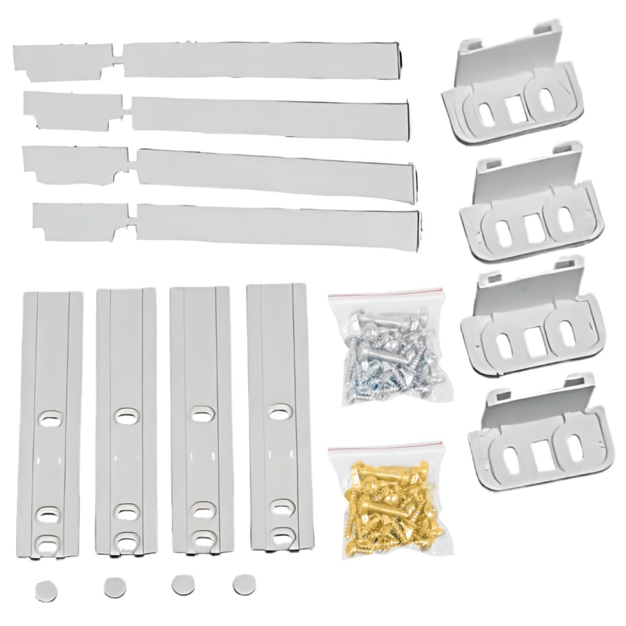 Pack of 4 Universal Integrated Fridge Door Sliders Mounting including ...