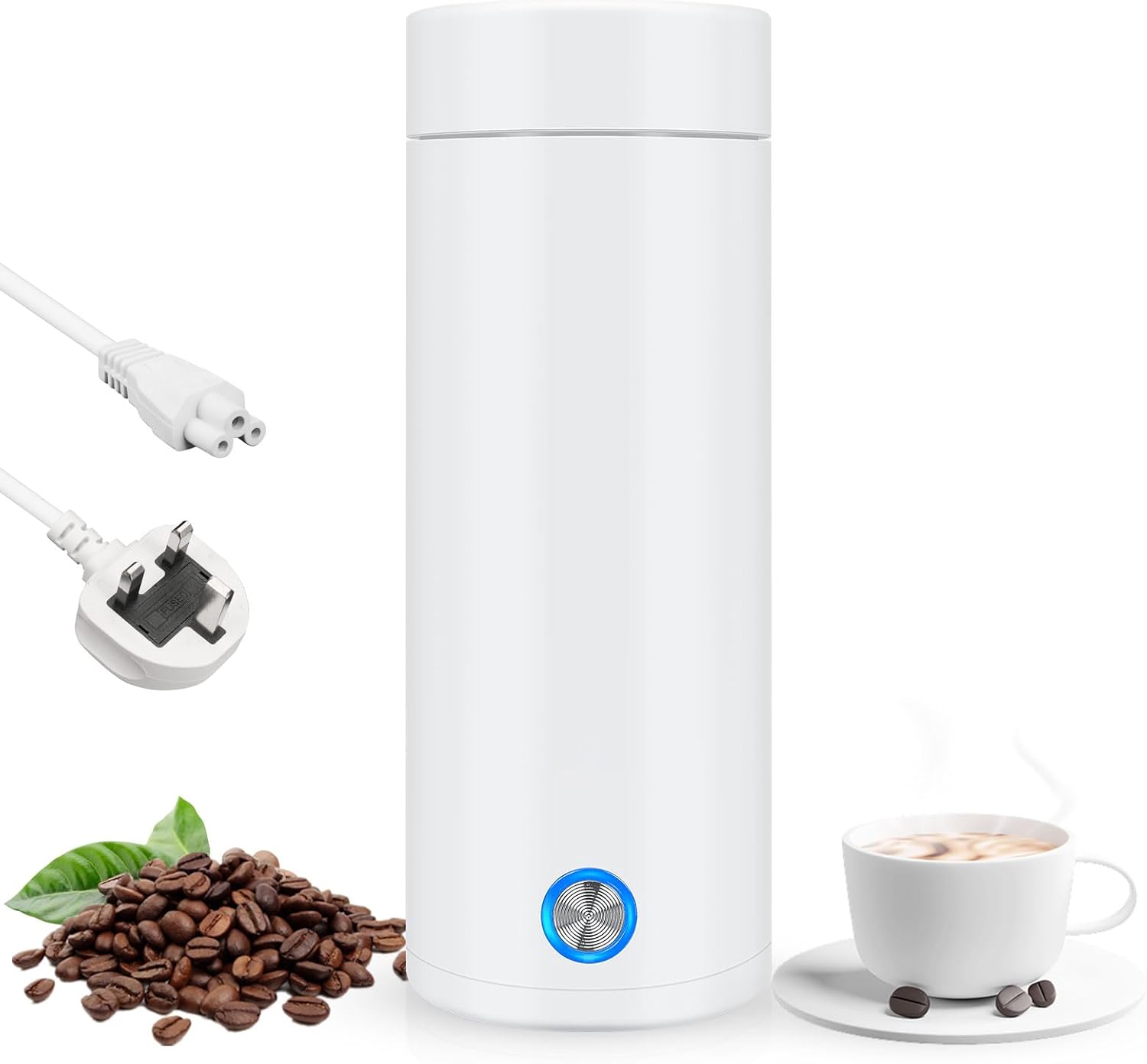 Portable Electric Cup, 400ml Mini Travel Electric Kettle, Safe Fast ...