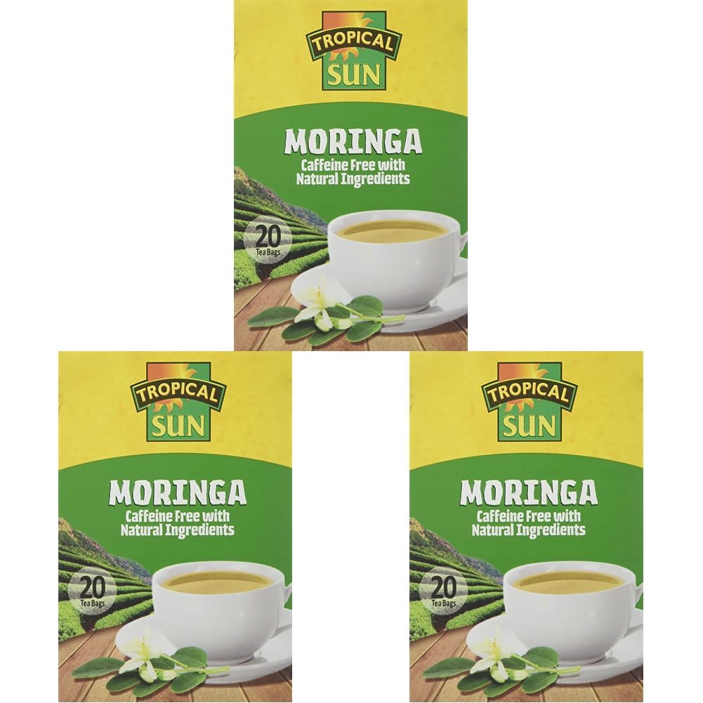 Tropical Sun Tropical Sun Moringa Tea, 1 box of 20 (Pack of 3) : Amazon ...