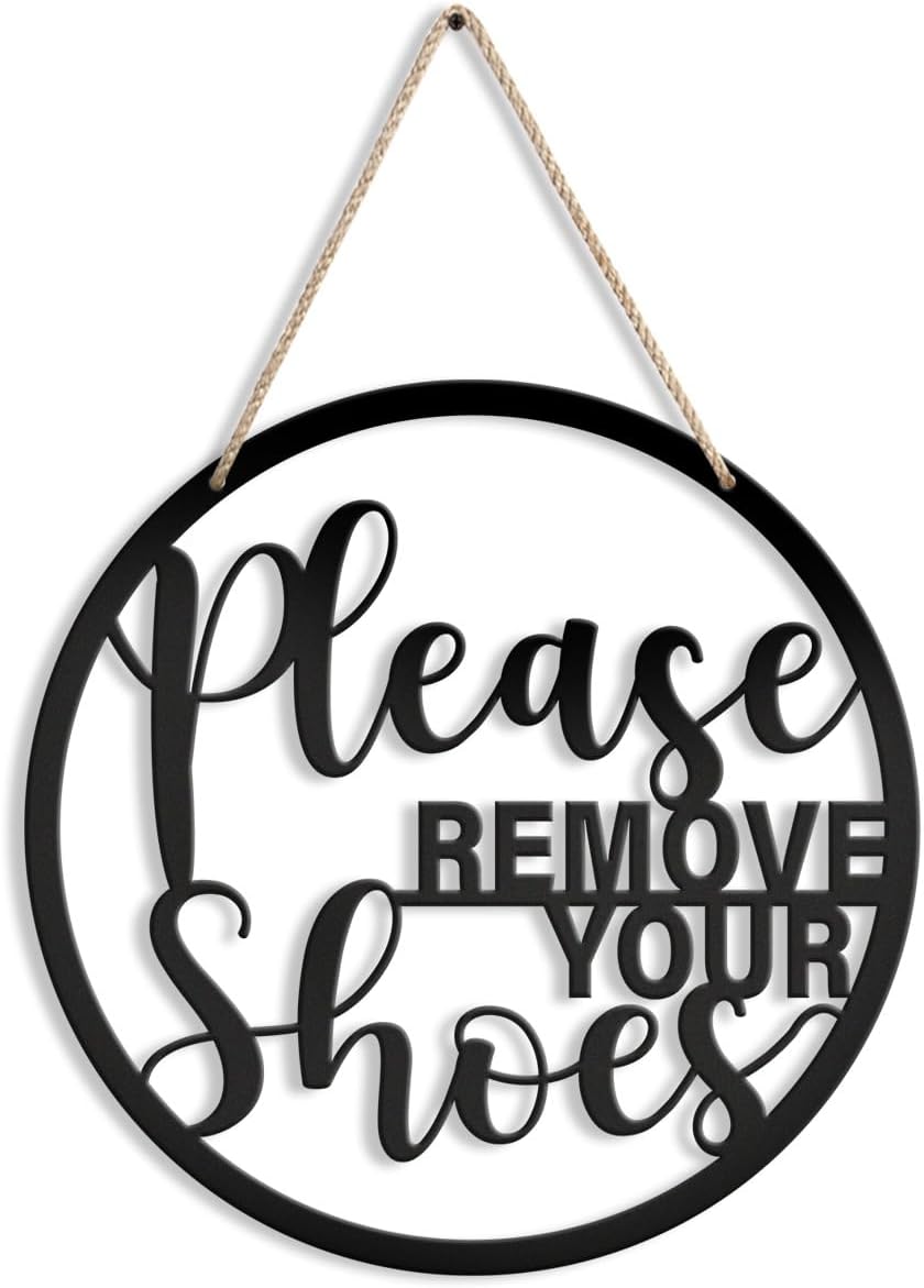 Amazon.com : MOTERMATE Cute Shoes Now Take Them Off Sign, Welcome Home ...