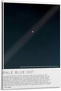 Amazon.com: Science Pale Blue Dot Poster Wall Art Decor Canvas Posters ...