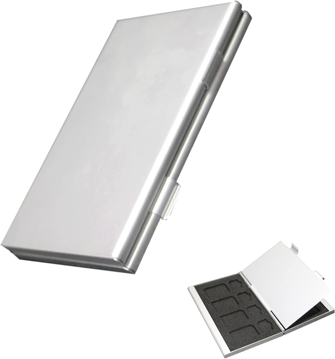 Amazon.com: PCTC Portable Aluminum Memory Card Case Carrying Holder for ...