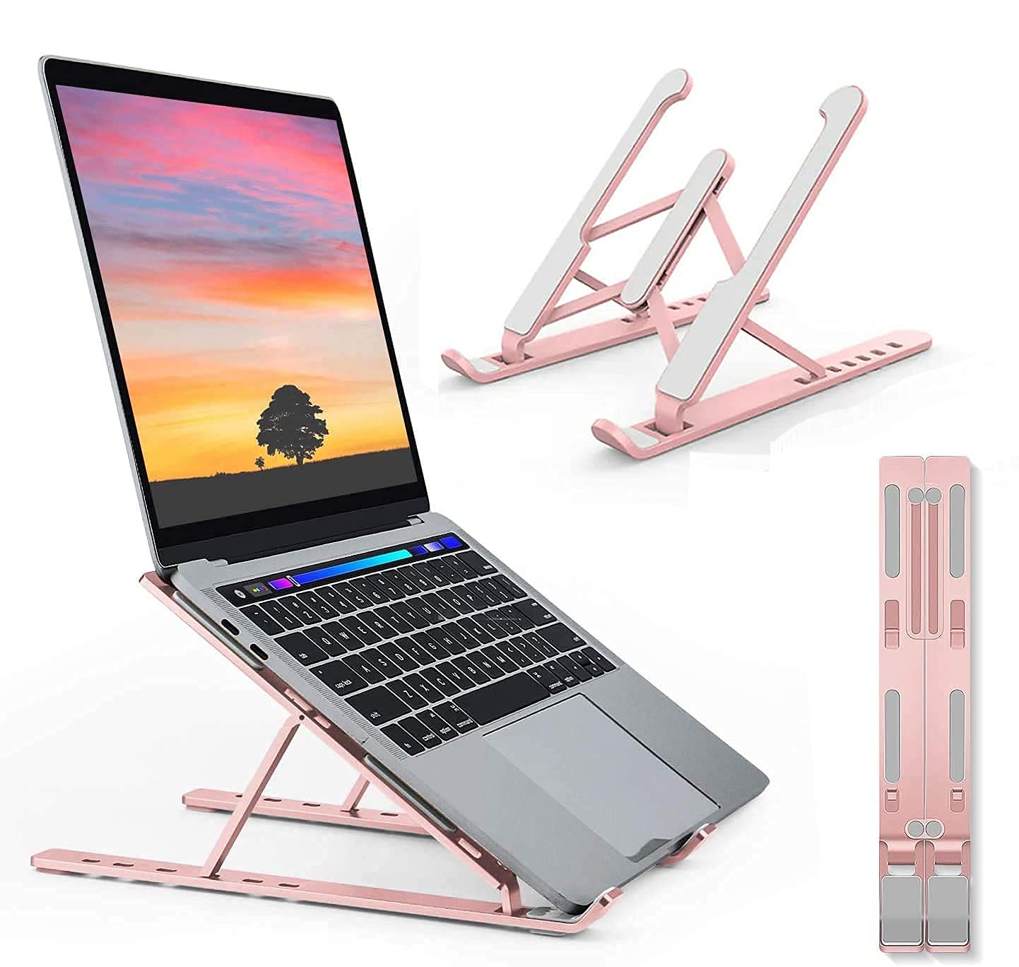 Buy Toshionics Portable Ergonomic Adjustable Laptop Riser Stand ...