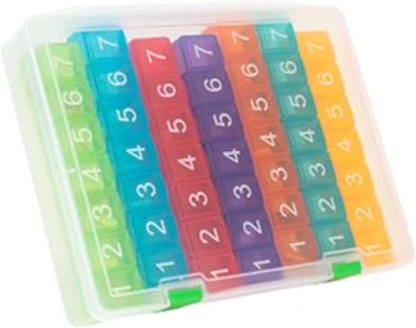 Amazon.com: 7 Times a Day Weekly Pill Box Organizer Case, Secure 7X ...