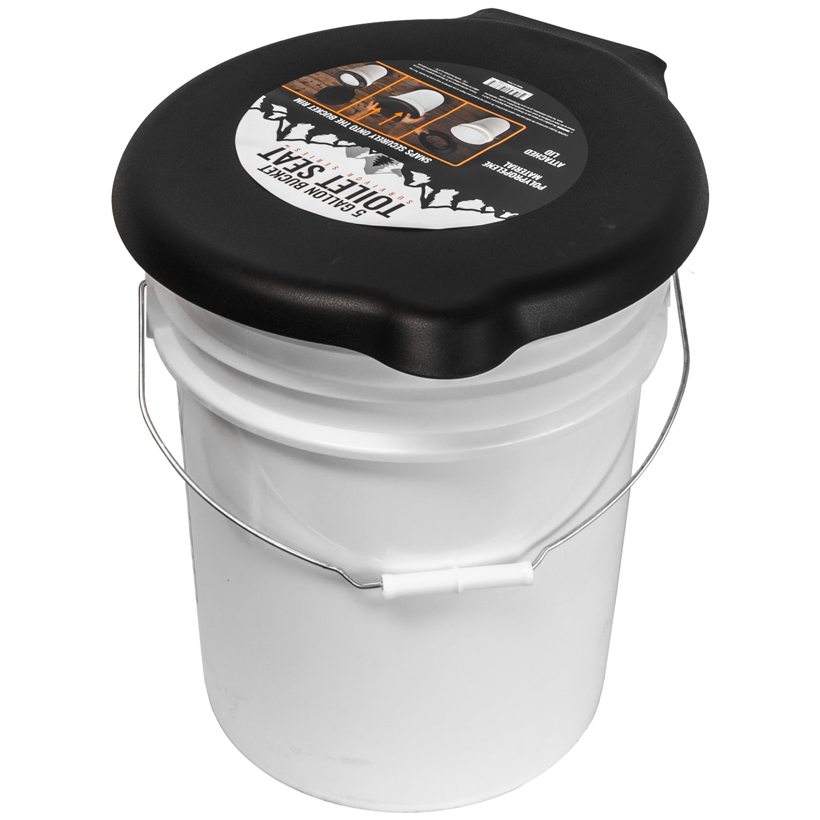 Five Gallon Bucket Camping Toilet Bucket Style Toilet | 5 Gallon