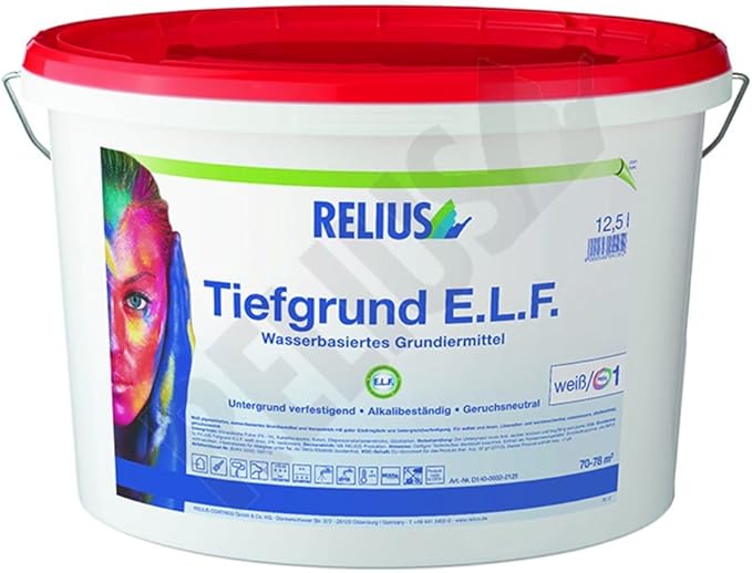Relius Tiefgrund ELF weiß/Basis 12.5 Liter : Amazon.de: Baumarkt