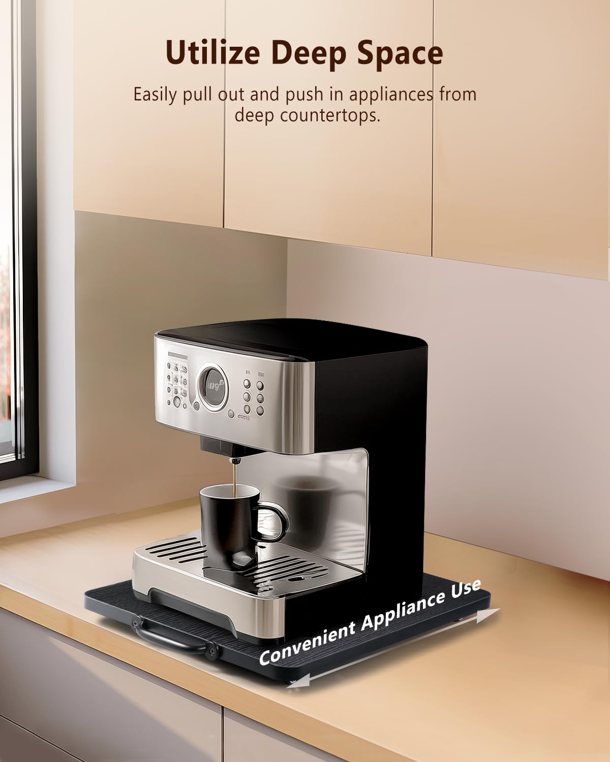 Snapklik.com : Appliance Slider, Sliding Tray For Coffee Maker, Coffee ...
