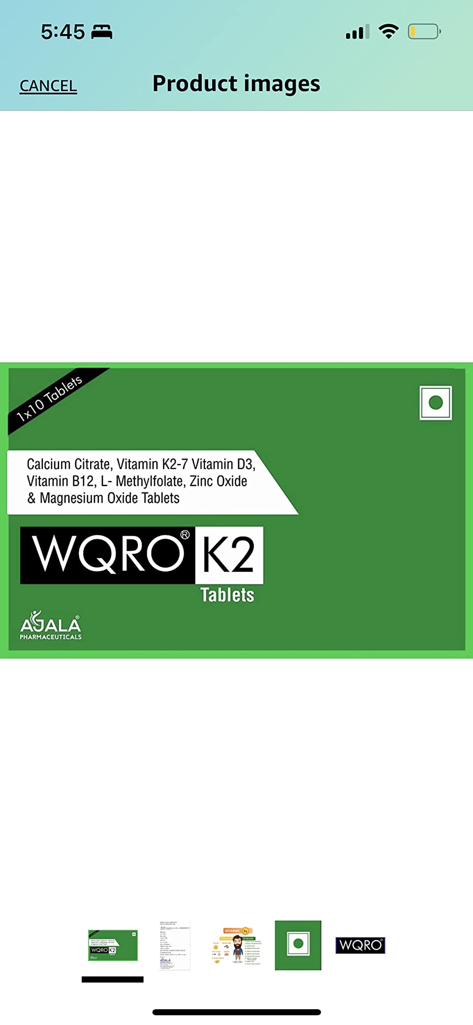 WQRO K2 Natural calcium K2 tablets D3 Calcium Magnesium Zinc Mena Q7 ...