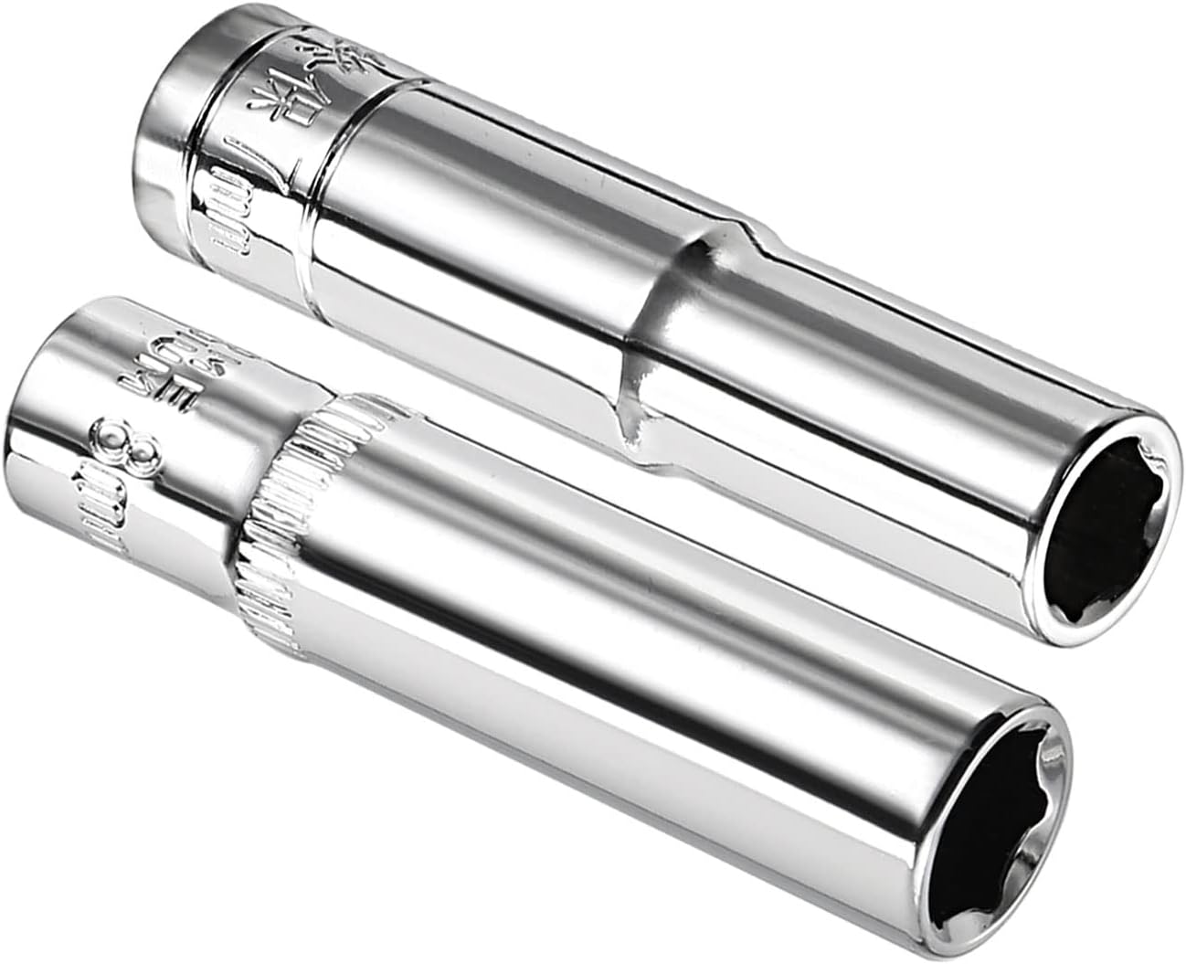 Amazon.com: uxcell 1/4-inch Drive by 7mm & 8mm Deep Socket Set of 4 Pcs, Metric 6-Point, CR-V ...