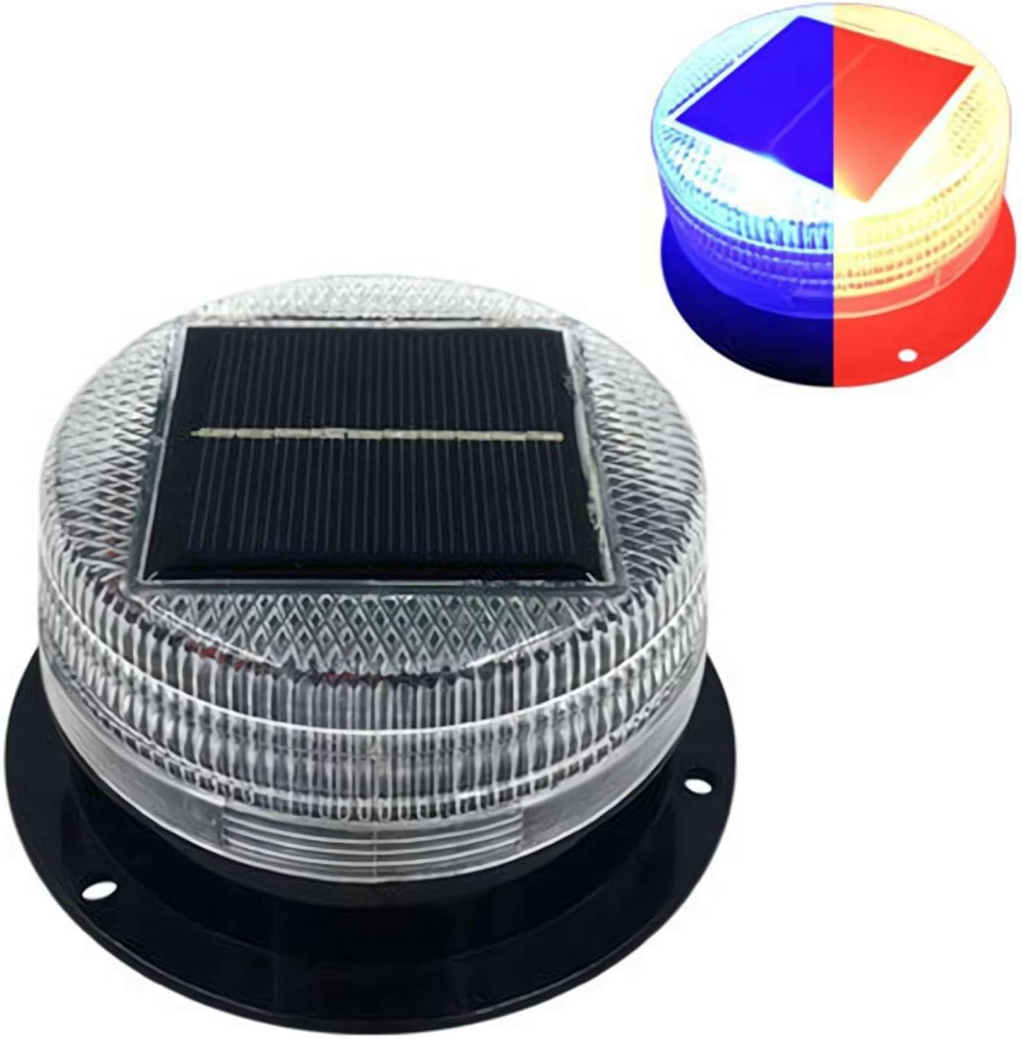 Amazon.com: Roadside Flashing Flare Safety LED Warning Lights, Solar ...