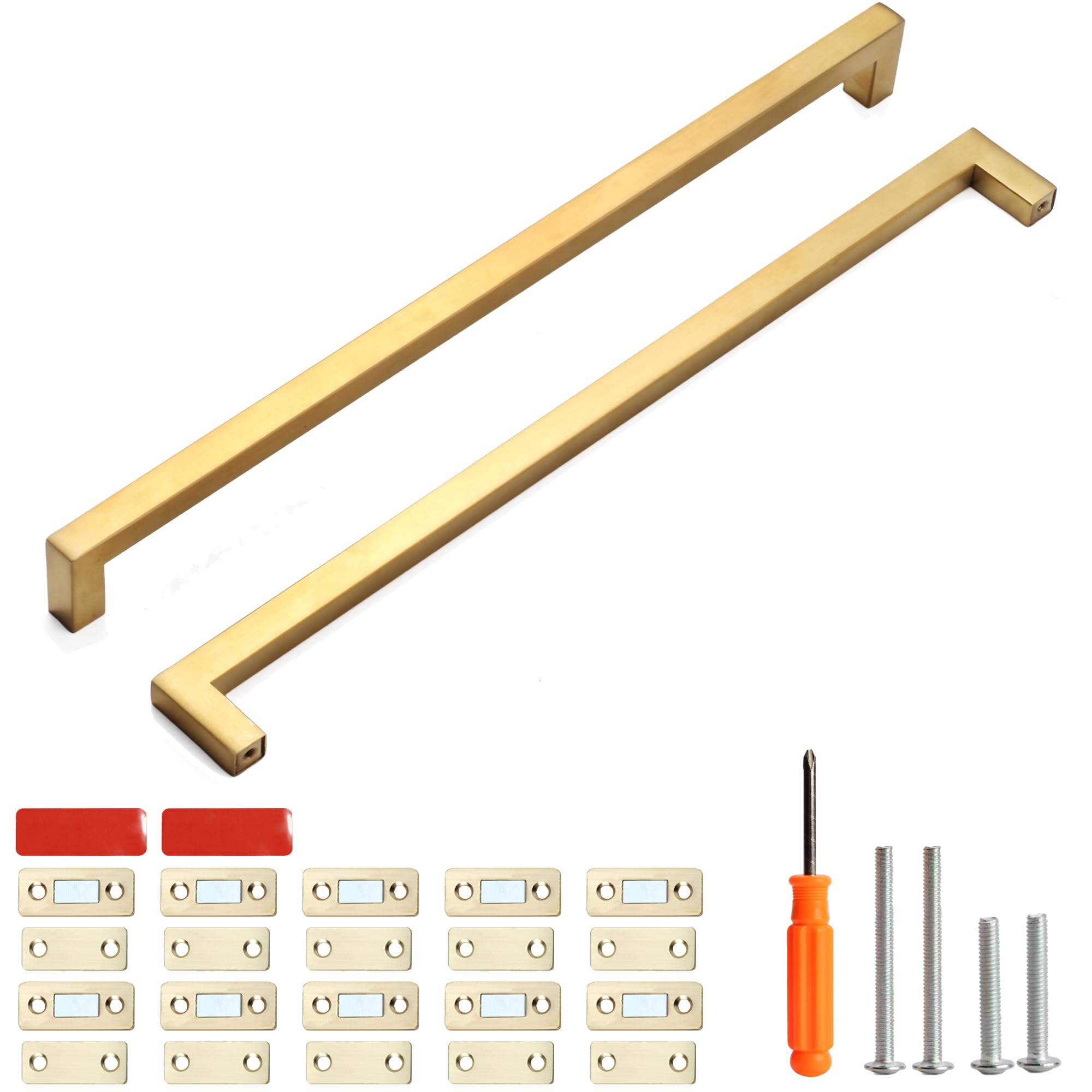 Snapklik.com : Redunest Cabinet Pulls Gold Cabinet Handles 10 Pack 13-4 ...