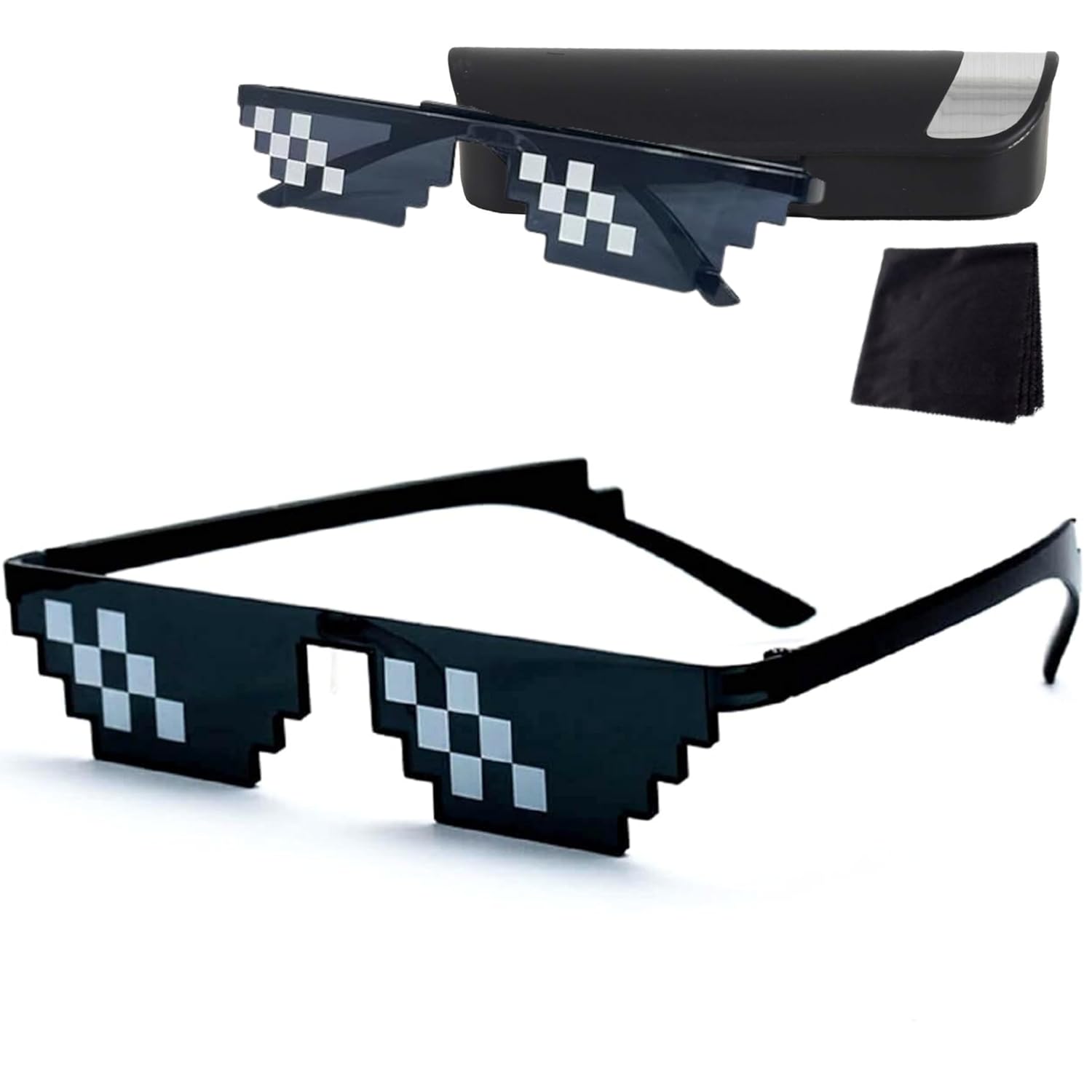Kidocracy Thug Life Sunglasses With Box Pixel Gangsta Life Funny ...