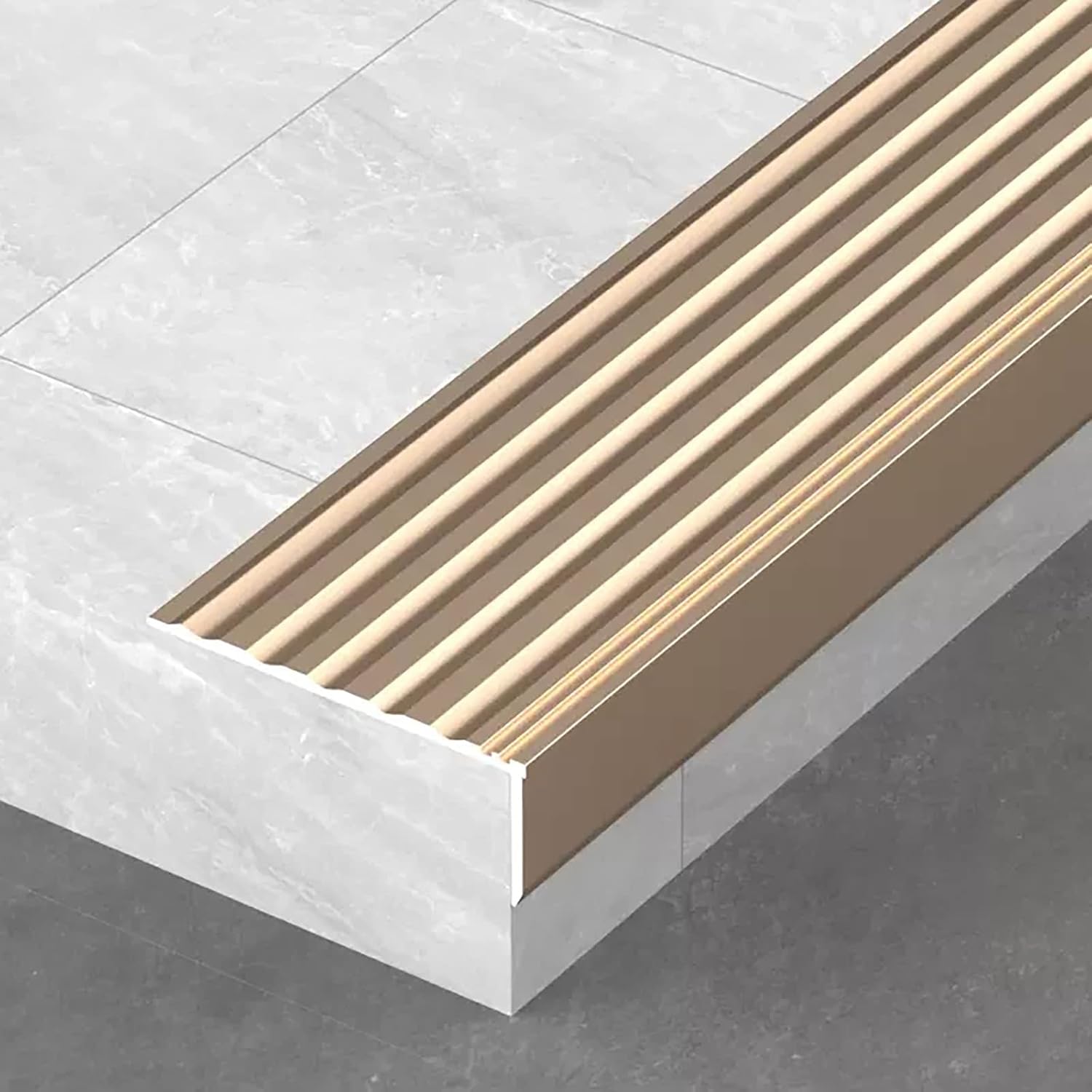 Amazon.com: YLLFFLL Anti-Skid Stair Nose Edging for Marble/Metal/Wooden ...