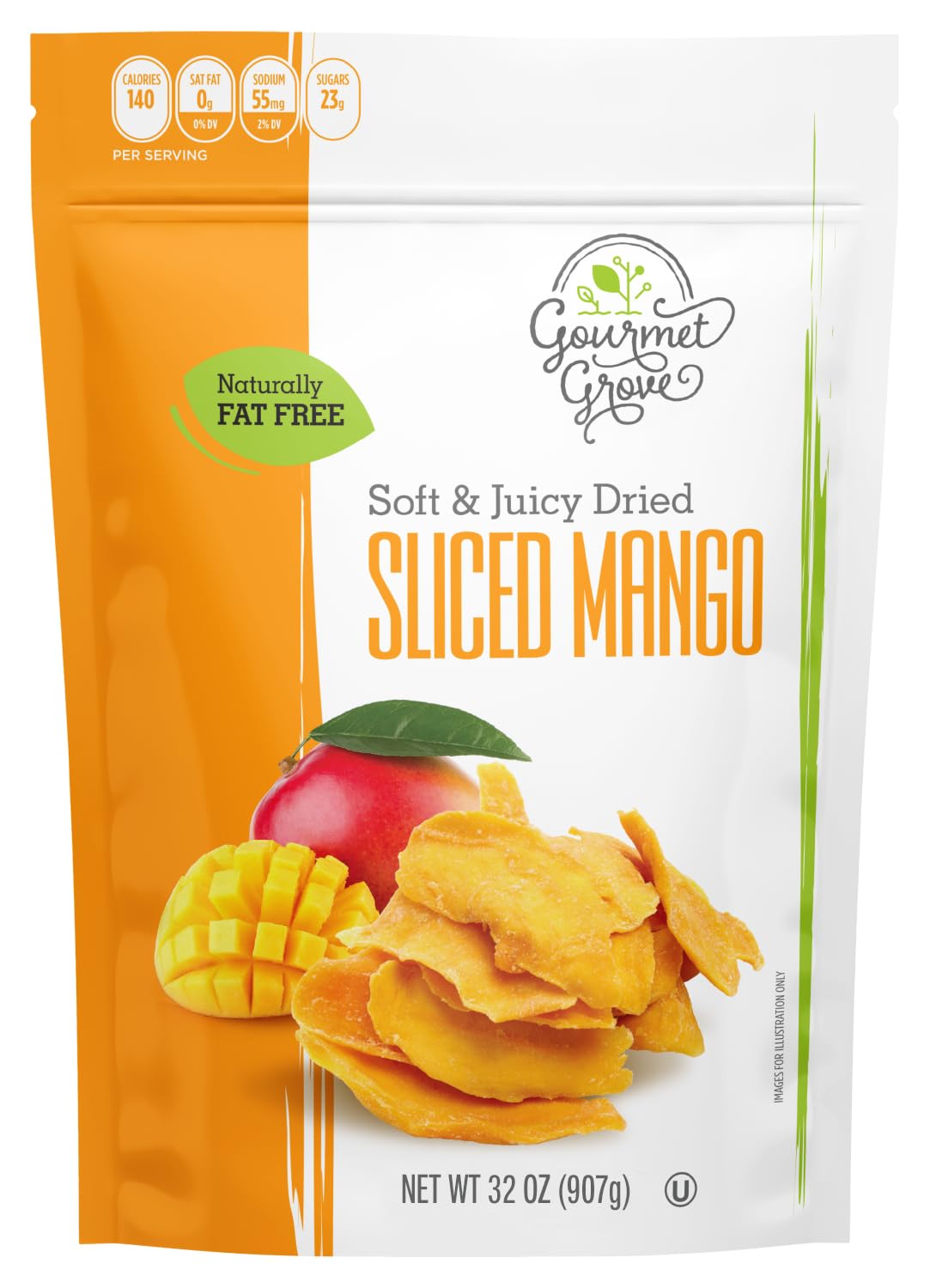 Amazon.com: Dried Mango Slices - 2 Pound | Natural Sliced Mangoes ...