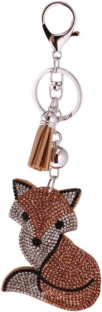 Crystal Rhinestone Charms Diamante Animals Eyes Charm Key Ring Pendant ...