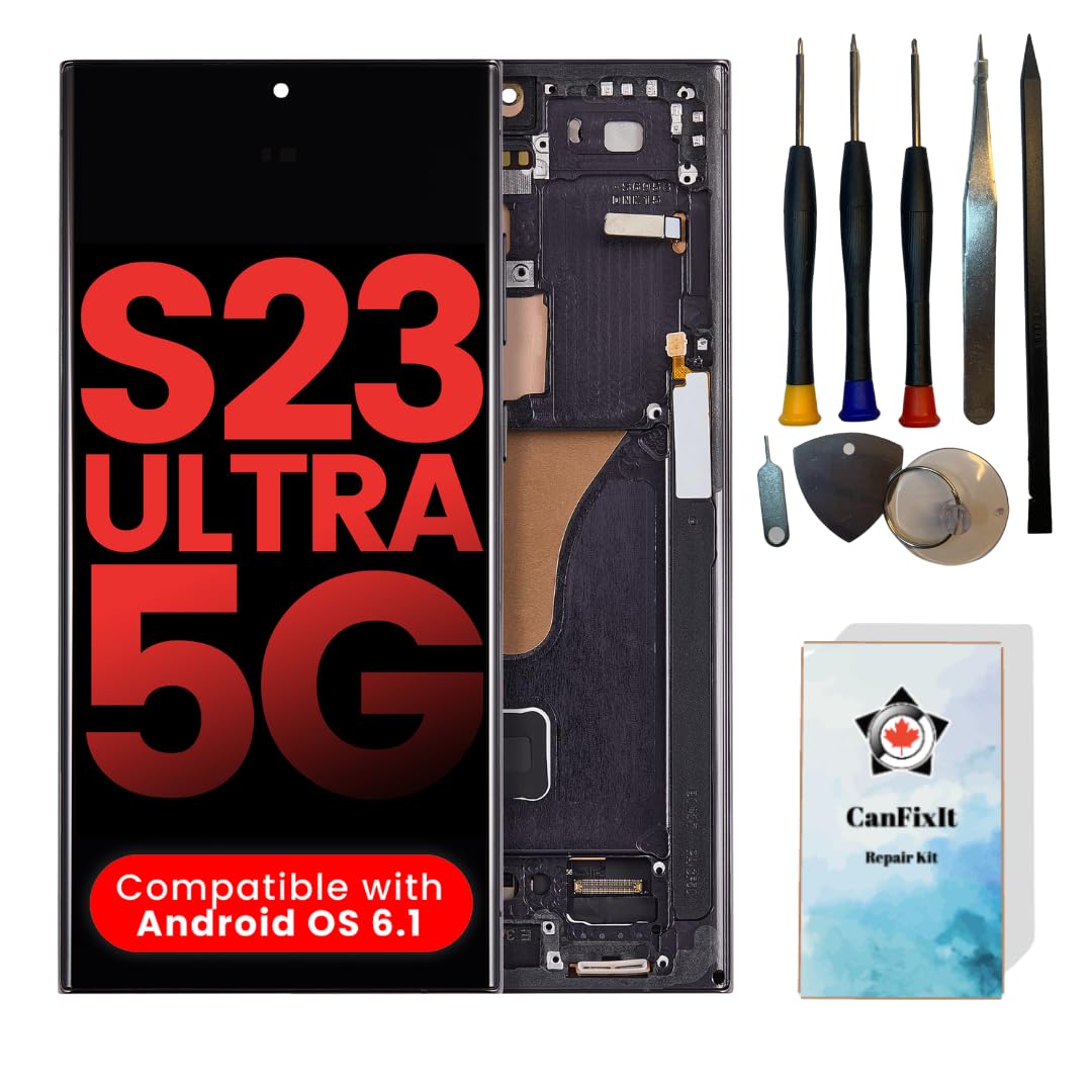 Amazon.com: CanFixIt Screen Replacement for Samsung Galaxy S23 Ultra ...