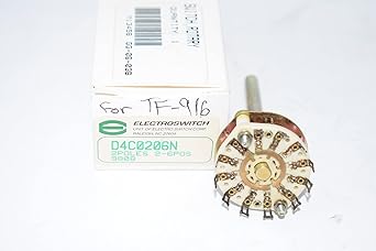 ELECTROSWITCH D4C0206N Switch, Rotary, DP6T, 1.5A, 115V: Electronic ...