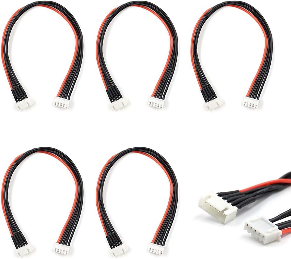 Amazon.com: elechawk JST-XH 3S Balance Plug Extension Lead Wire 200mm 5 ...