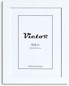 Amazon.com - VictoR picture frame Dix 6x8 white frame, photo frame Wood ...