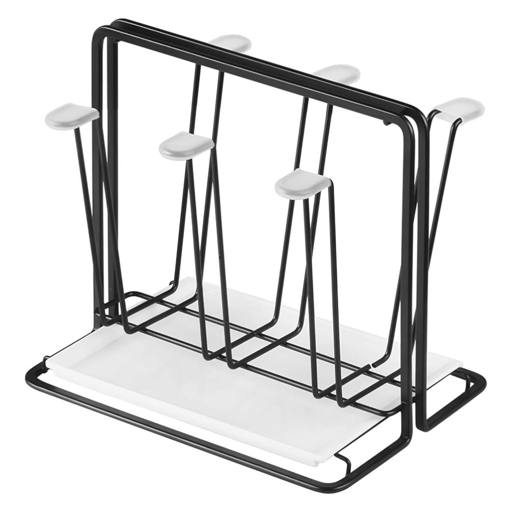 Amazon.com: Yardwe Cup Drying Rack Japanese- Style Iron Mug Glass ...