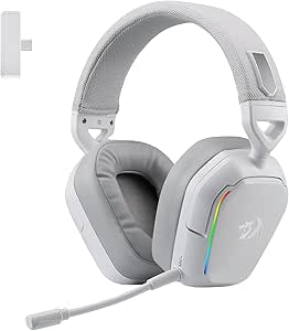 Amazon.com: Redragon H868 3-Mode Wireless RGB Gaming Headset, 7.1 Surround Sound, 40 mm Drivers ...