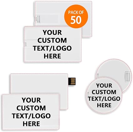 Amazon.com: Paintechz Custom Credit Card USB Flash Drives 50 Pack ...